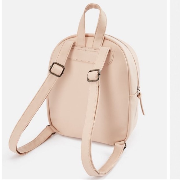 JustFab | Bags | Finishing Touch Faux Leather Backpack Blush | Poshmark